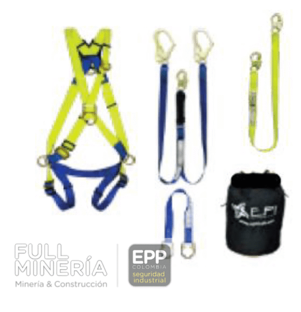 Kit Arnés + Eslingas y Anclaje EPI – Fullminería